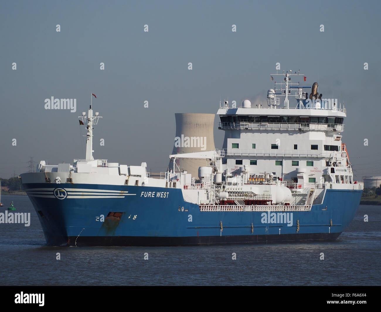 The Fure West, an oil tanker with IMO number 9301873, is seen ...