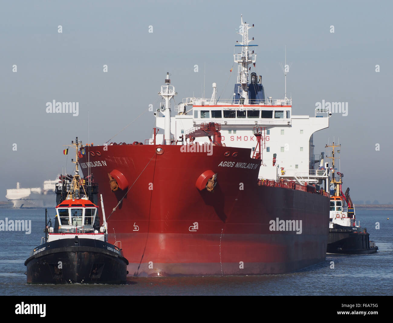 The *Agios Nikolaos IV* is a modern container ship built in 2010, with ...