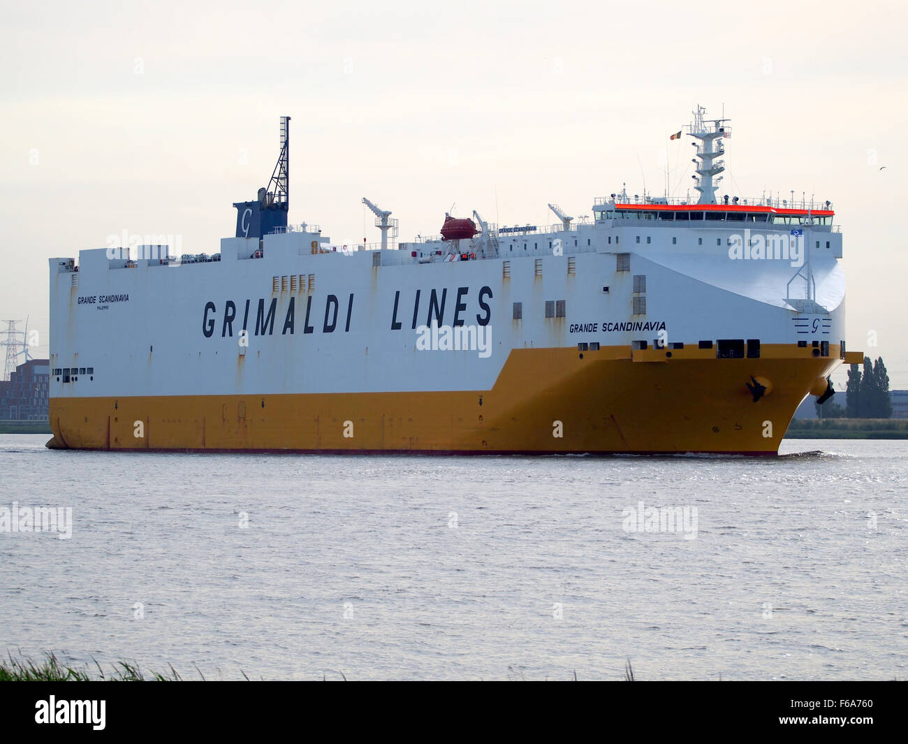 The Grande Scandinavia (IMO 9220615) is a container ship seen on the ...