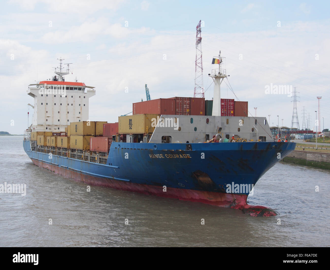 The HANSE COURAGE is a container ship with IMO number 9318773 and ...