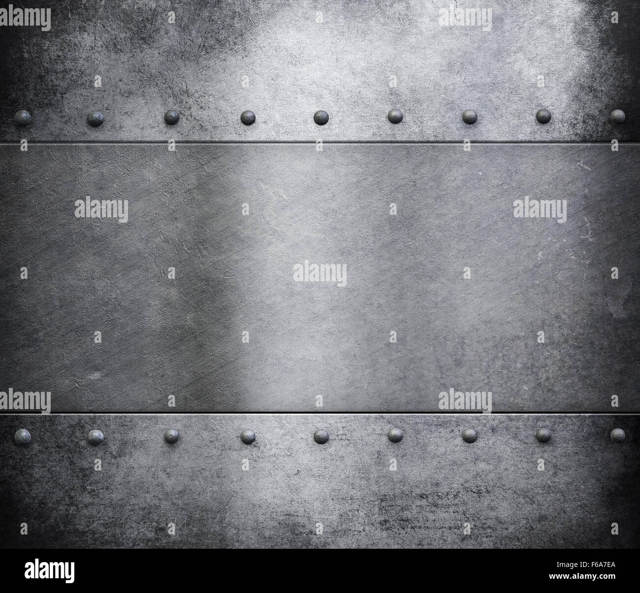 grunge metal armour background with rivets Stock Photo - Alamy