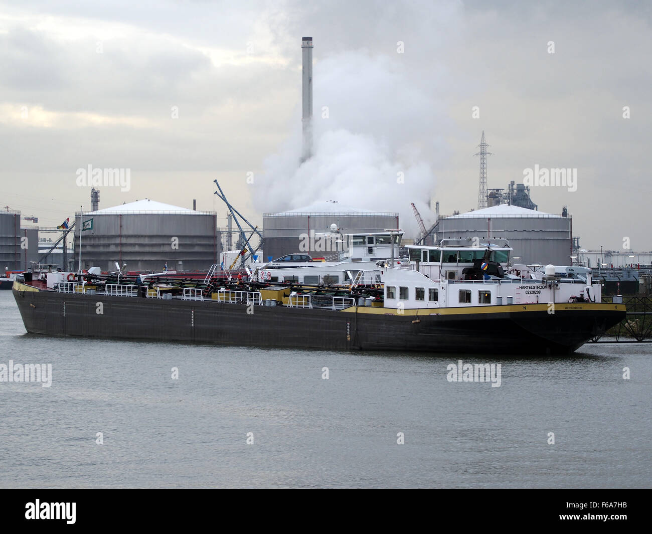The Hartelstroom ship, ENI 02320298, operates at the Port of Antwerp, a ...