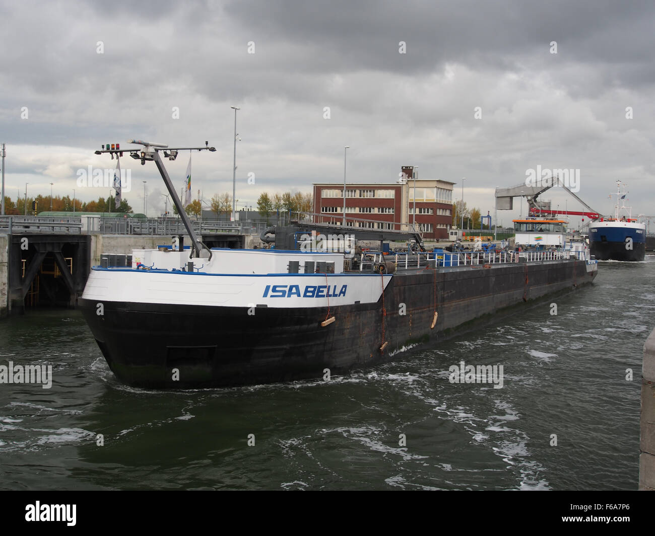 The container ship Isabella, built in 2008, is seen at the Port of ...