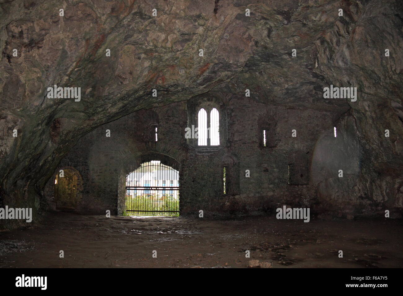 Wogan Watergate and Cavern, Pembroke Castle, Pembrokeshire, Dyfed ...