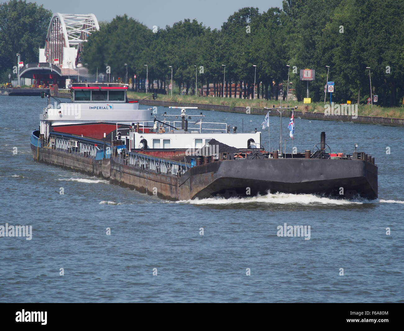 An image of container ships and oil tankers operating on the Amsterdam ...