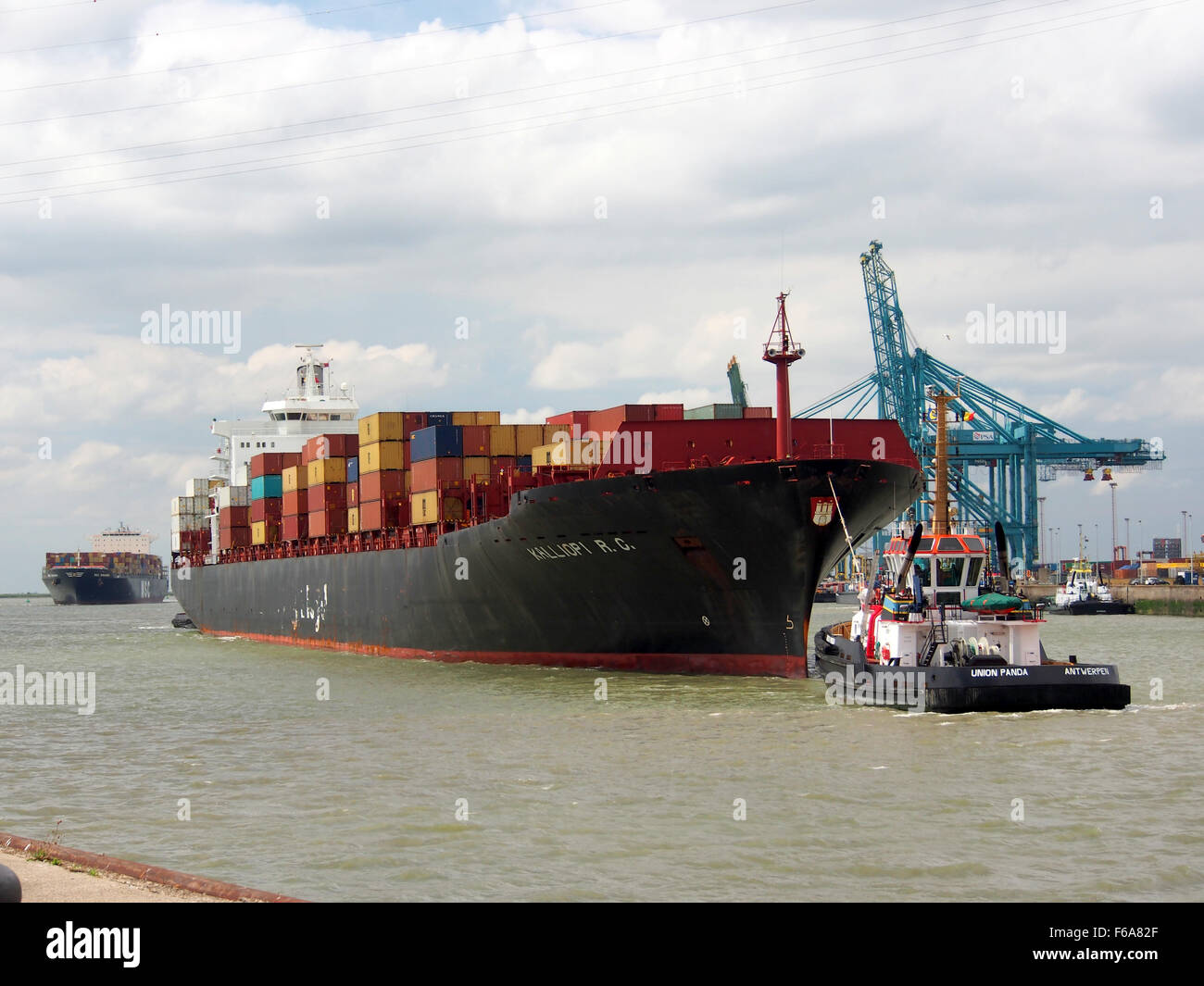 This image features the Kalliopi RC, a container ship identified by IMO ...