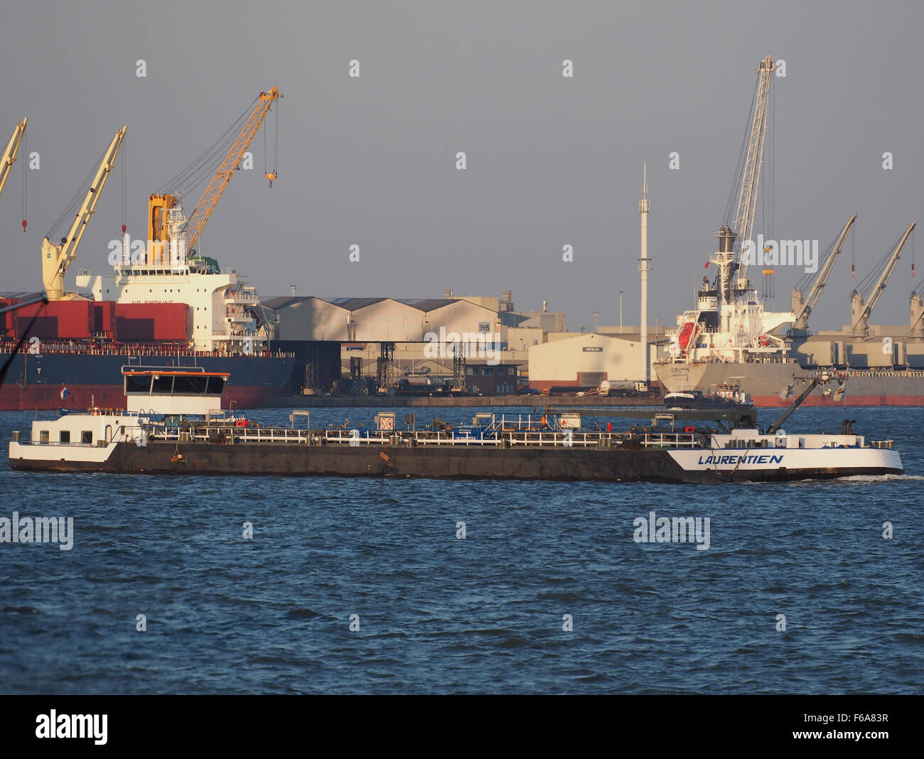 The Laurentien is a modern vessel, an oil tanker and container ship ...