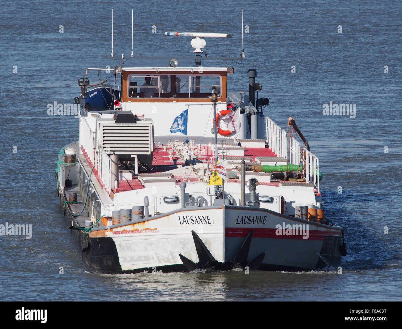 The Lausanne, a ship built in 1957 with ENI 06000419, is seen in the ...