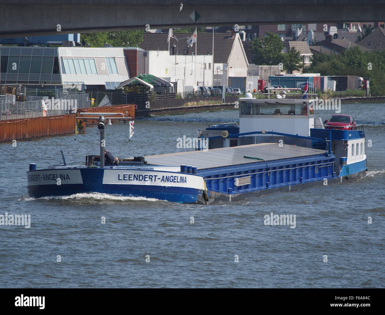 The container ship 'Leendert-Angelina' (ENI 02322281) is captured ...