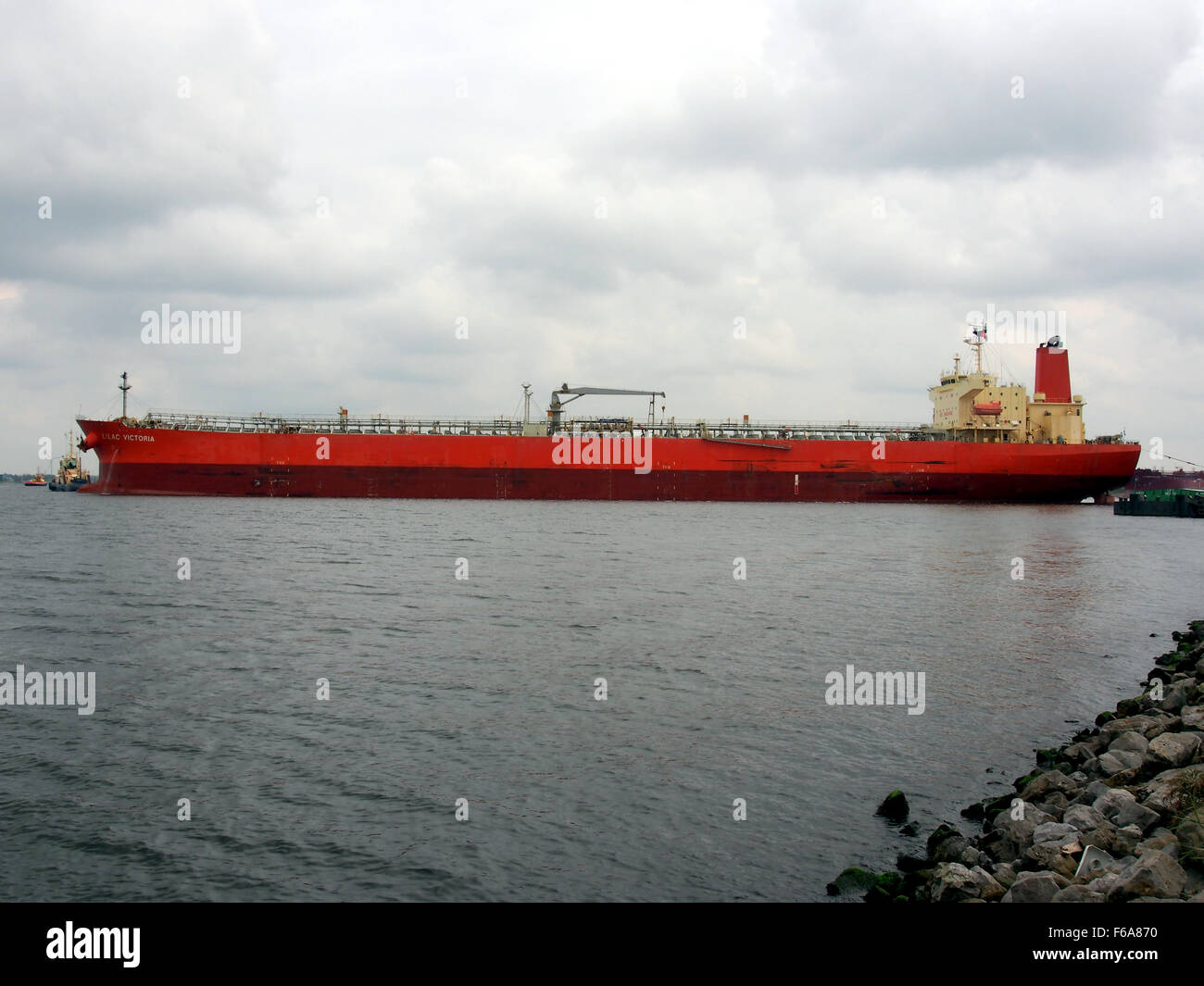 The container ship Lilac Victoria (IMO 9589815) is pictured at ...