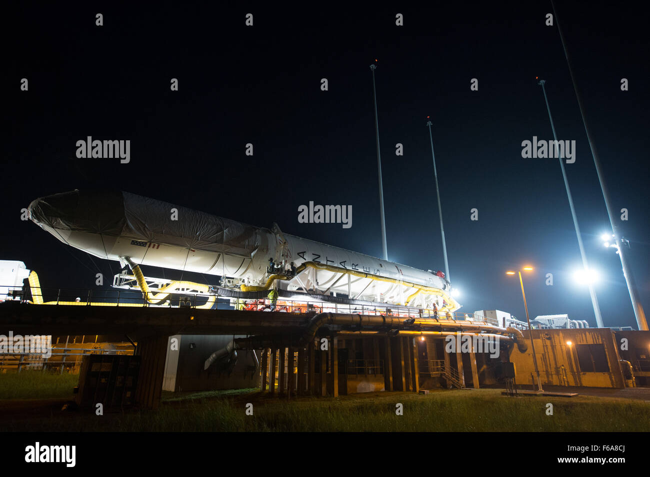 The Antares rocket, carrying the Cygnus spacecraft with over 3,000 ...