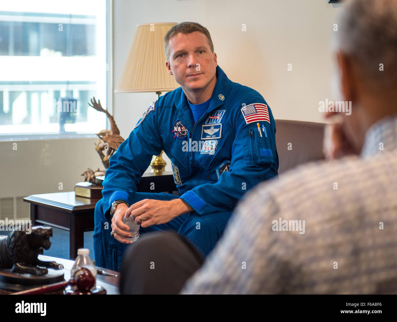 NASA astronaut Terry Virts meets with NASA Administrator Charles Bolden ...