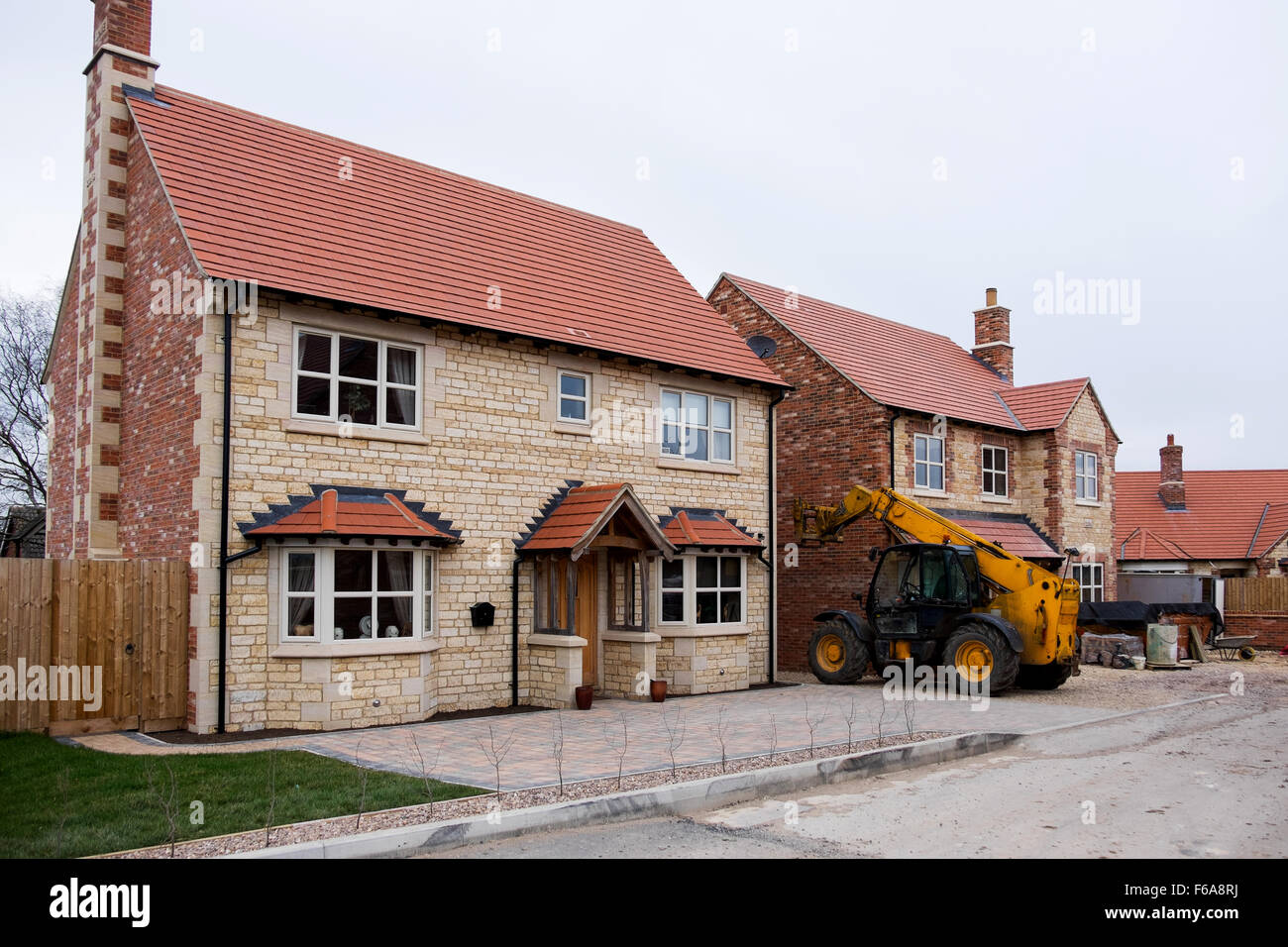 New build housing development - UK Stock Photo - Alamy