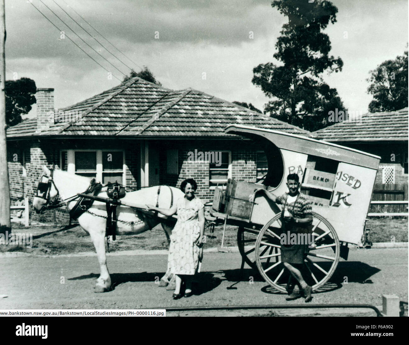 In 1952, local milk delivery was a common service in suburban areas ...