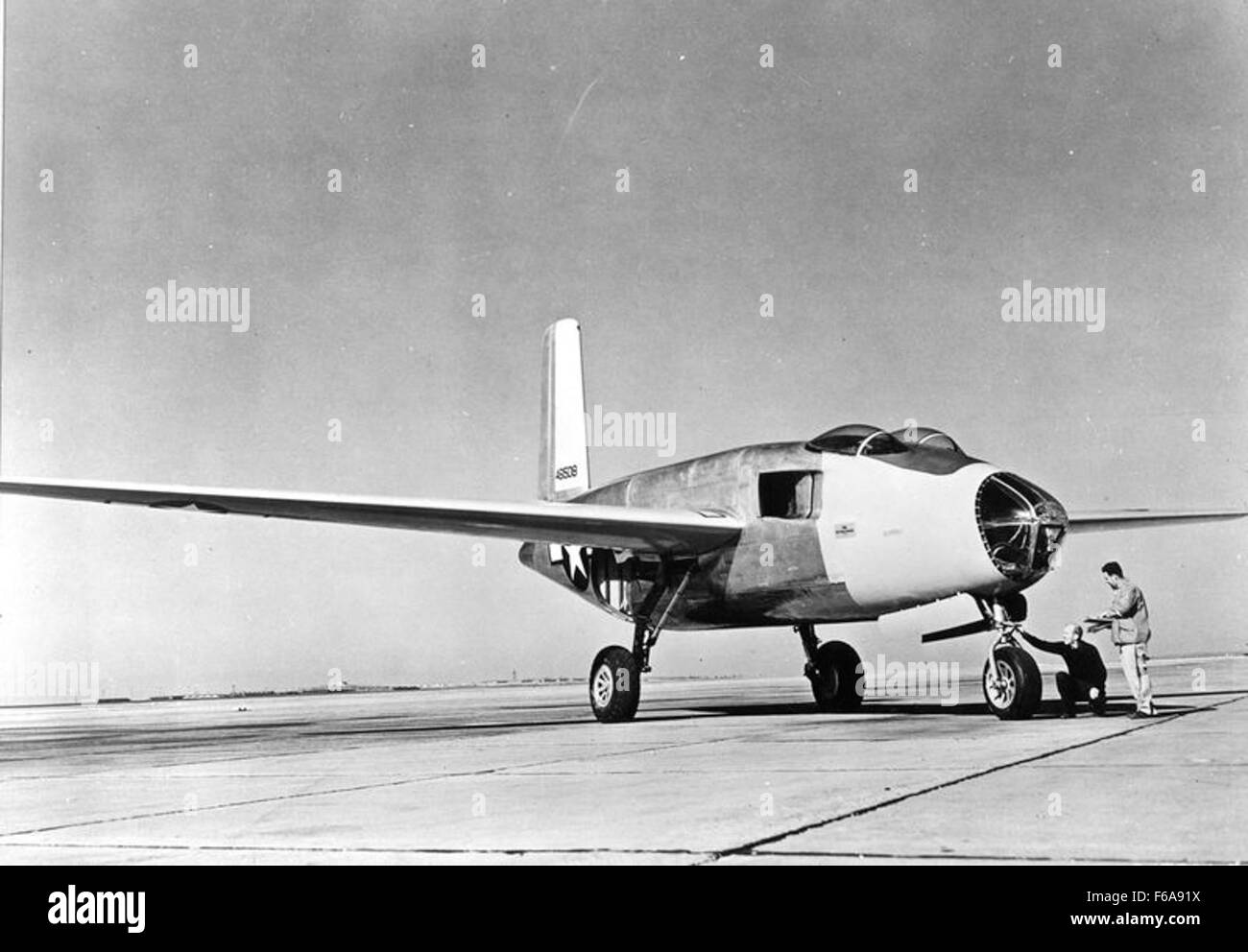 XB-43 Front Quarter view, an early jet-powered bomber developed by the ...