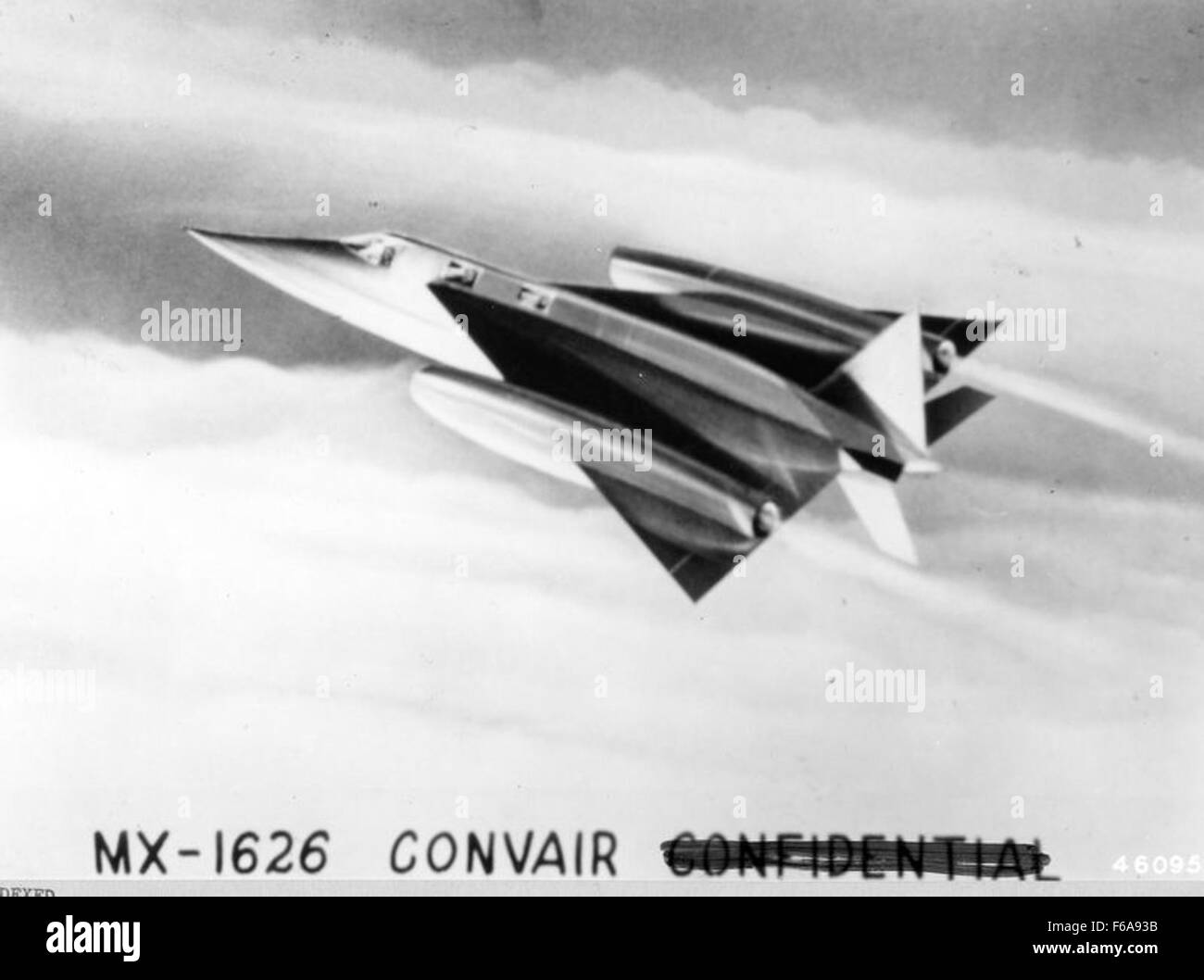 A conceptual design for the Convair B-58 Hustler, the first supersonic ...