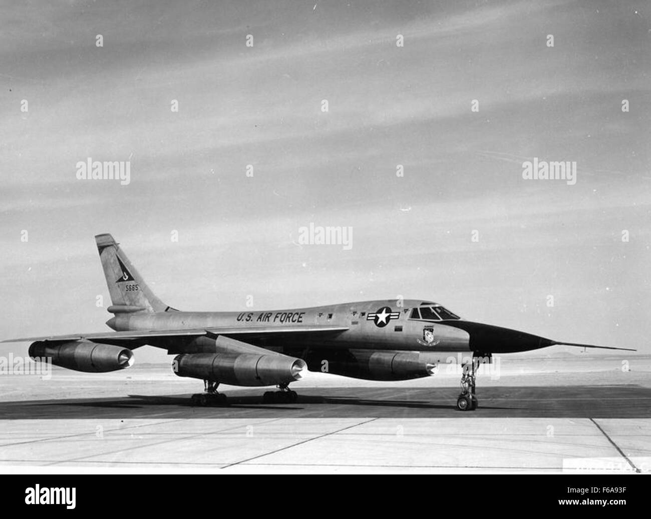 The B-58 Hustler, a supersonic bomber developed by Convair for the U.S ...