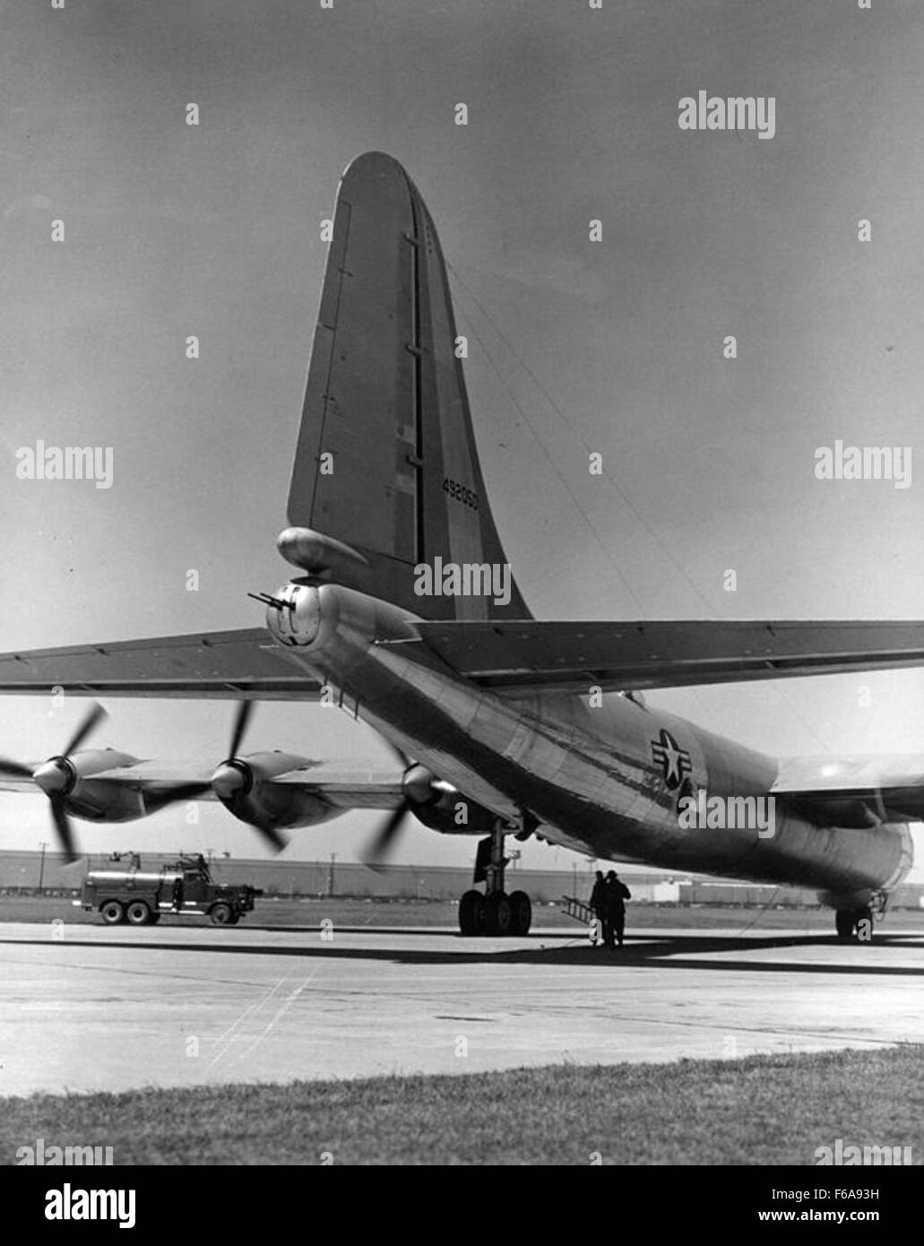 The B-36 Peacemaker, a large intercontinental strategic bomber ...
