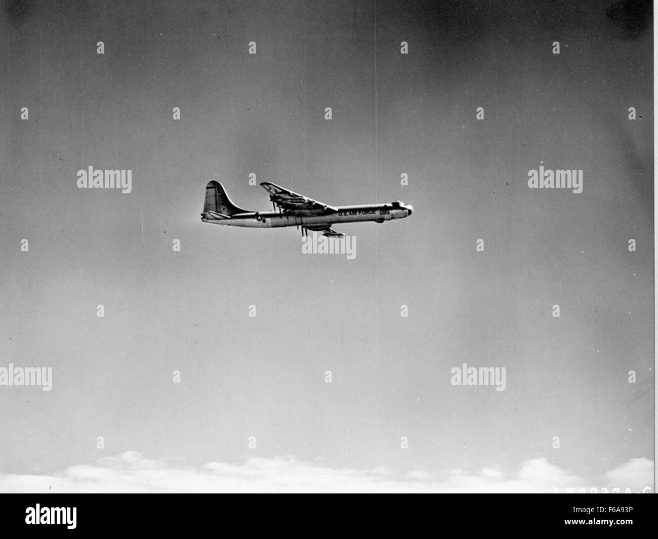 The B-36 Peacemaker, a long-range strategic bomber used by the U.S. Air ...