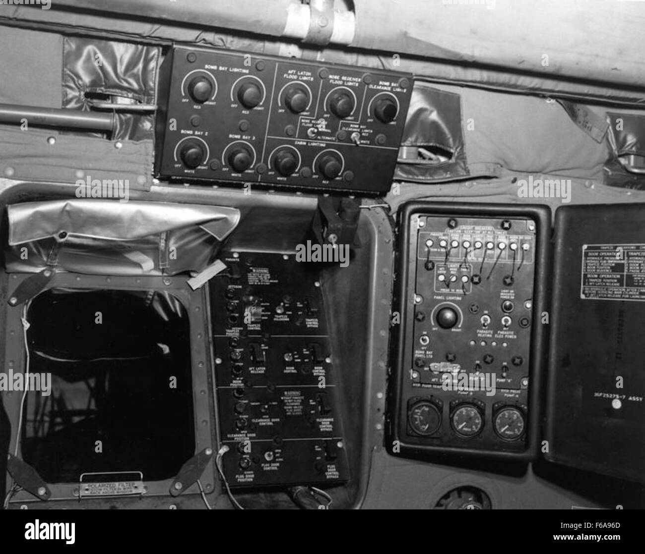 B-36 FICON Controls 4, showing the FICON (Fighter-Interceptor Combat ...