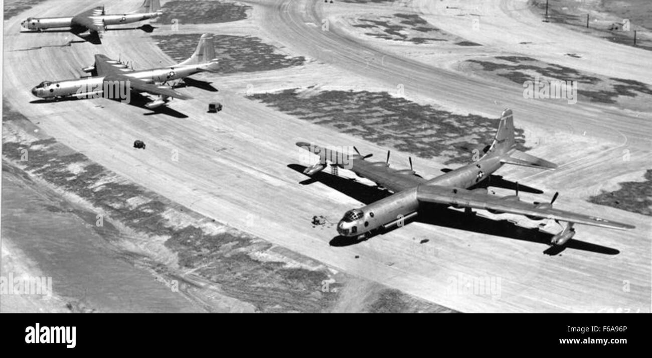 The B-36, an intercontinental bomber, captured in a photograph during a ...