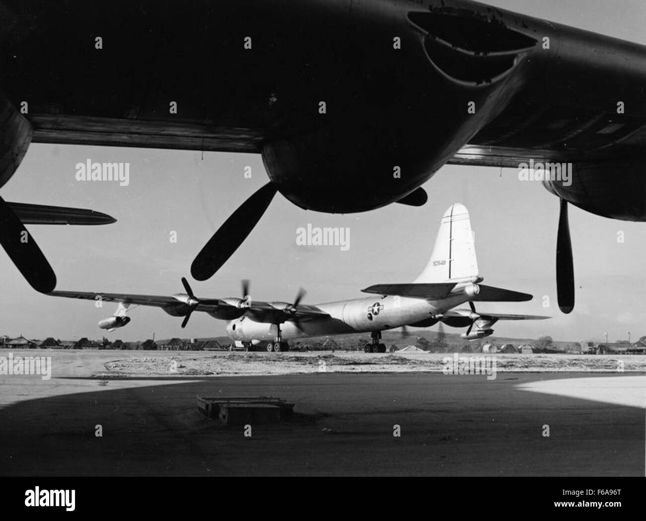 The B-36 Peacemaker in a Far East deployment, showcasing its ...