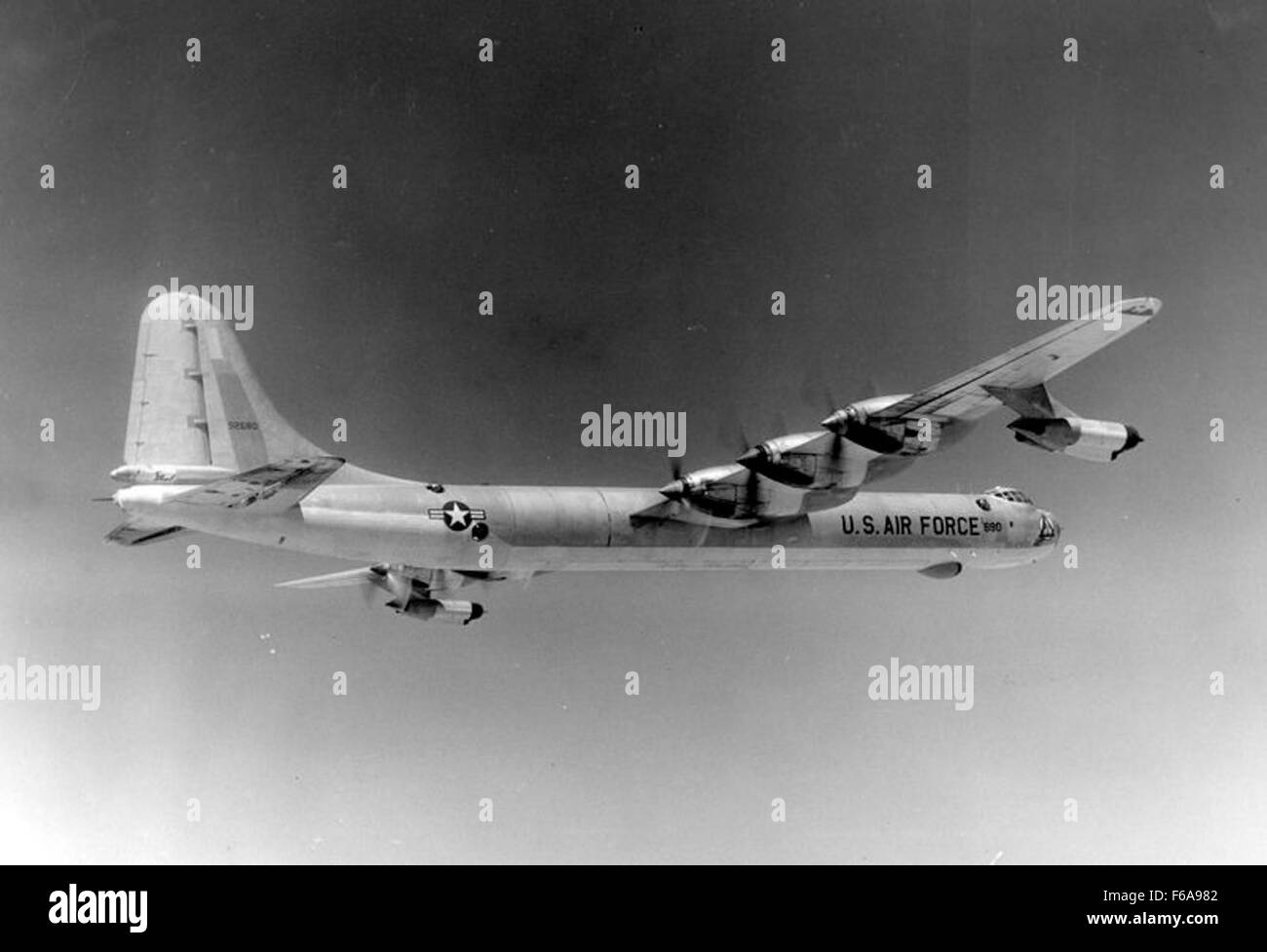 B-36 aircraft parked at Walker Air Force Base. The B-36 Peacemaker was ...