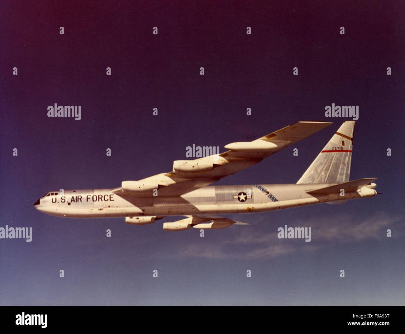 B-52 with SAC Stripe, a U.S. Air Force B-52 Stratofortress adorned with ...