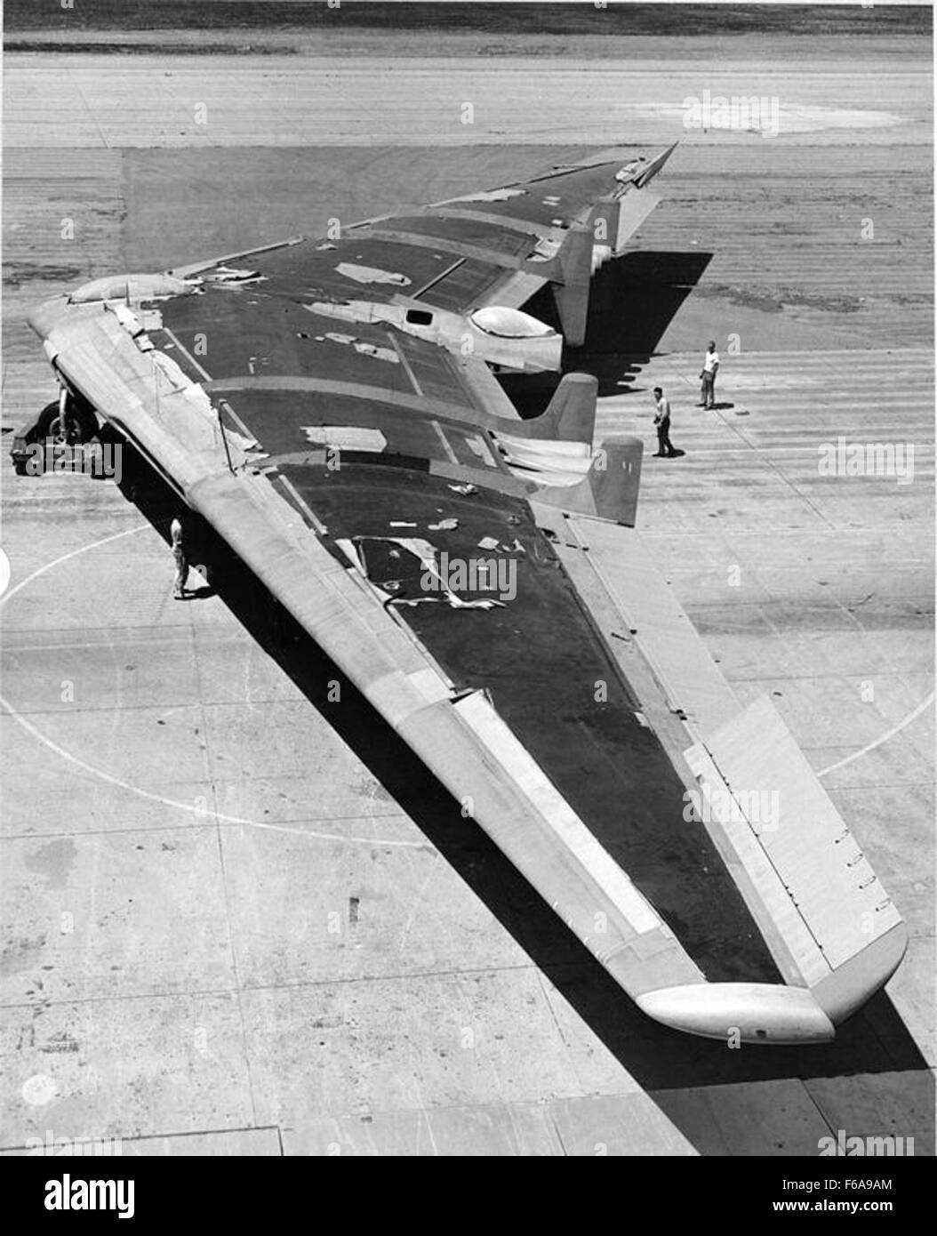 YB-49 High Side, a side view of the YB-49 flying wing bomber developed ...