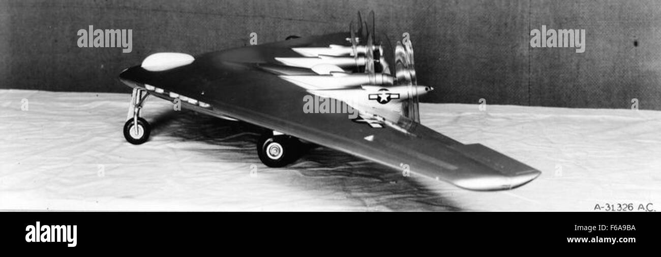 XB-35 Model: A model of the XB-35, an experimental flying wing bomber ...