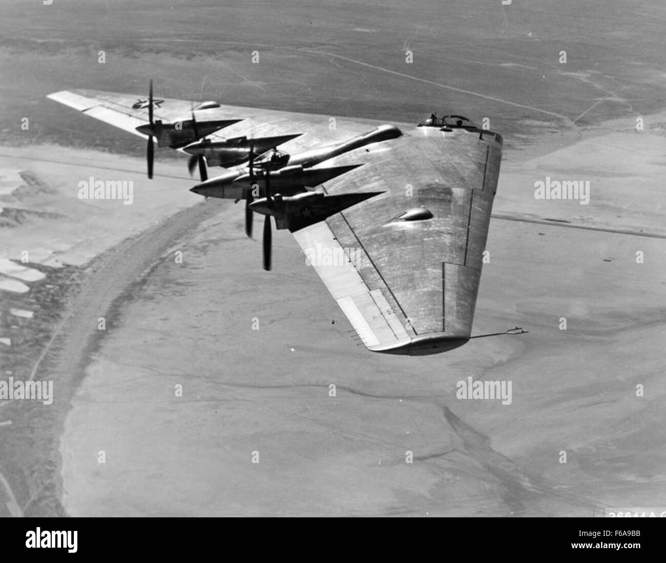 The XB-35, a revolutionary flying wing bomber developed by Northrop ...