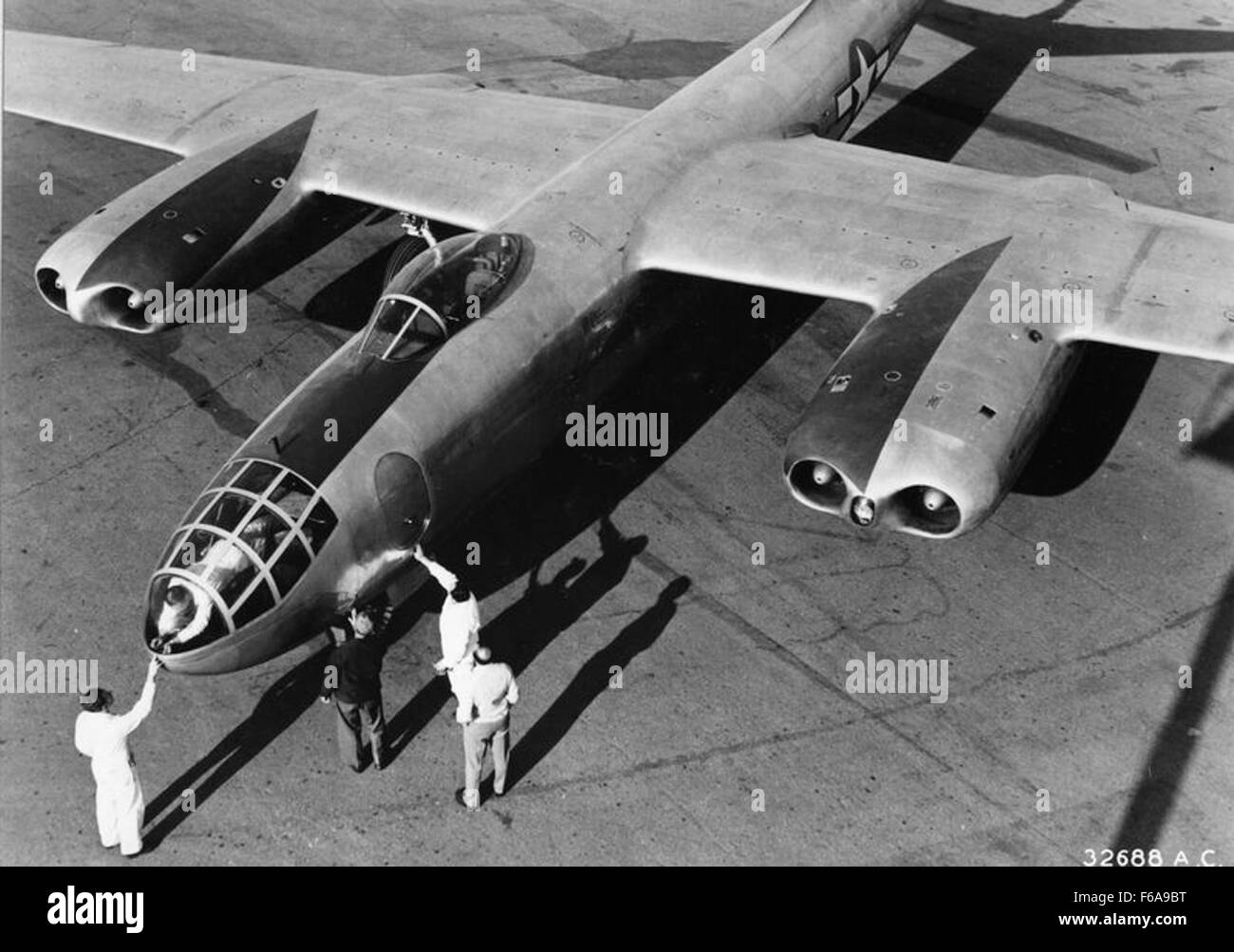 XB-45 first photo, the first-ever photograph of the U.S. Air Force XB ...