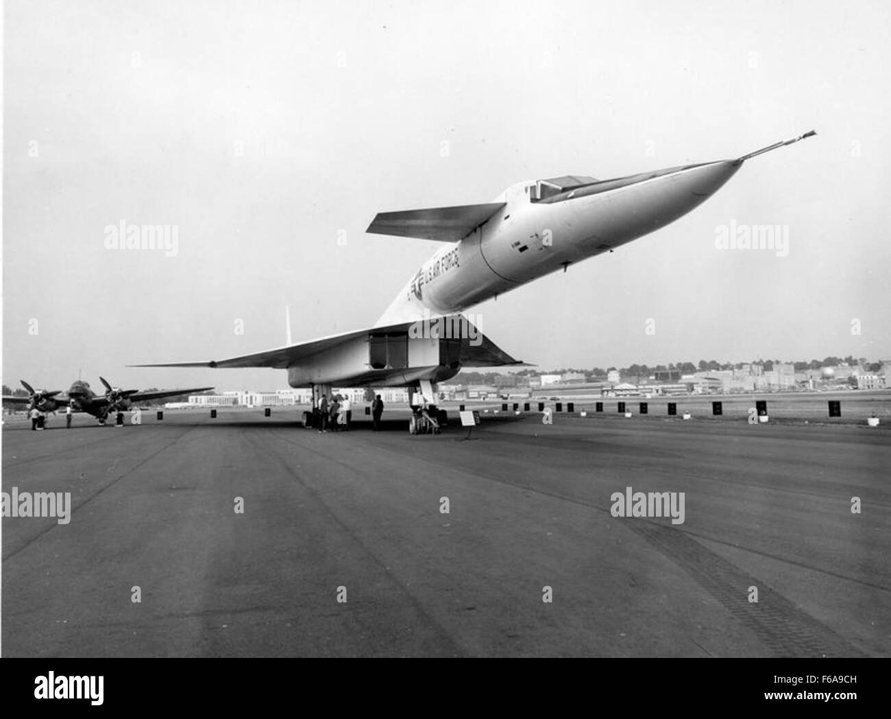 The B-70 Valkyrie displayed at an old museum, showcasing the iconic ...