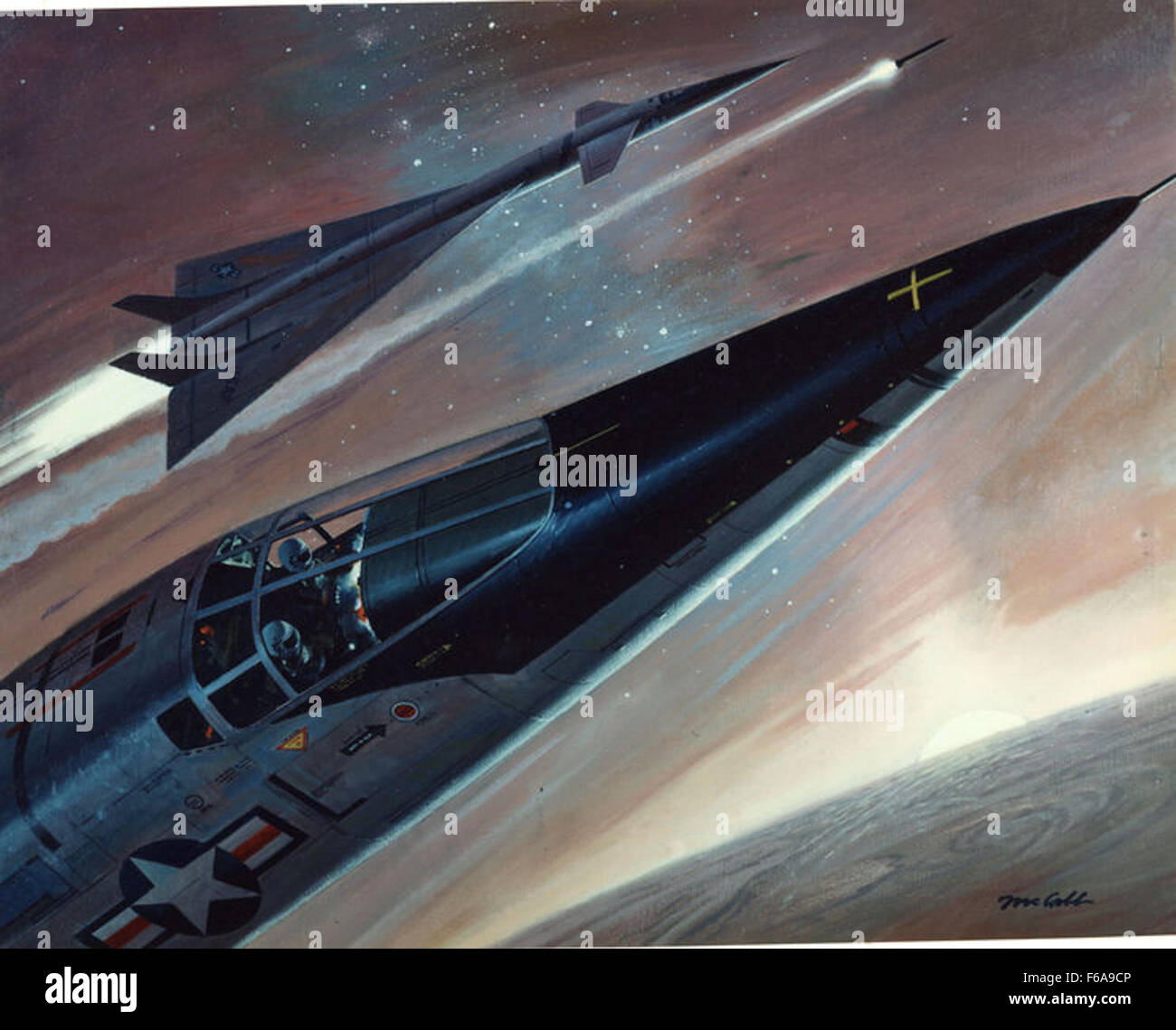B-70 artist concept, an illustration depicting the advanced design and ...