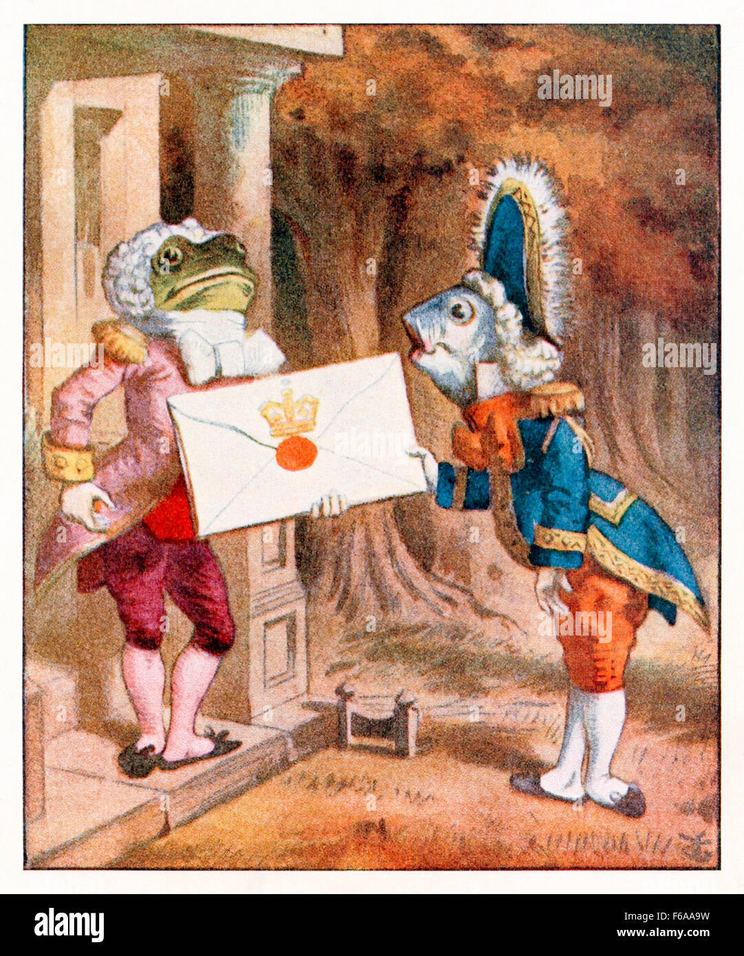 'An invitation from the Queen to play croquet' from 'Alice's Adventures ...