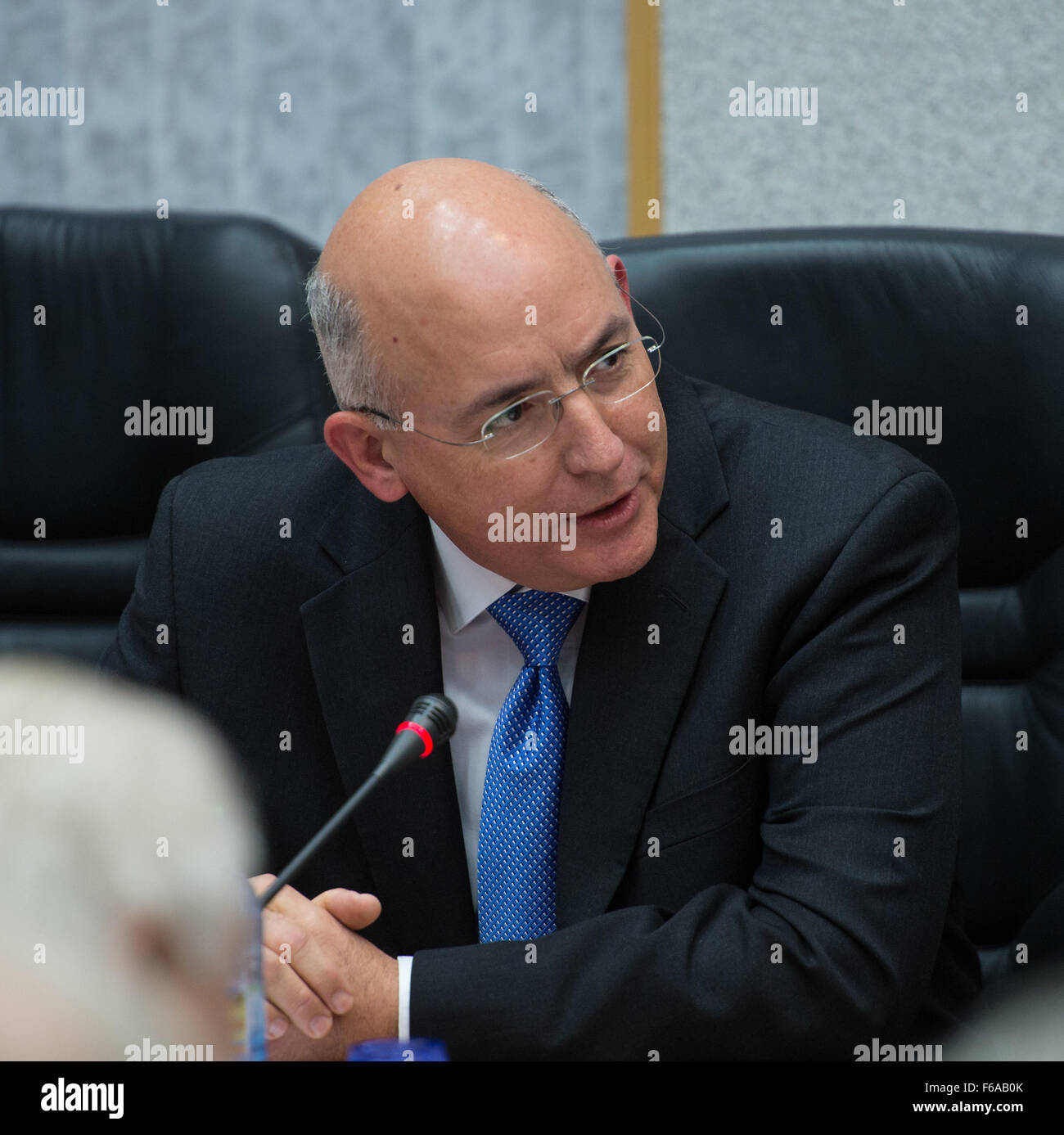 Michael Suffredini discusses the Soyuz launch of Expedition 42 to the ...