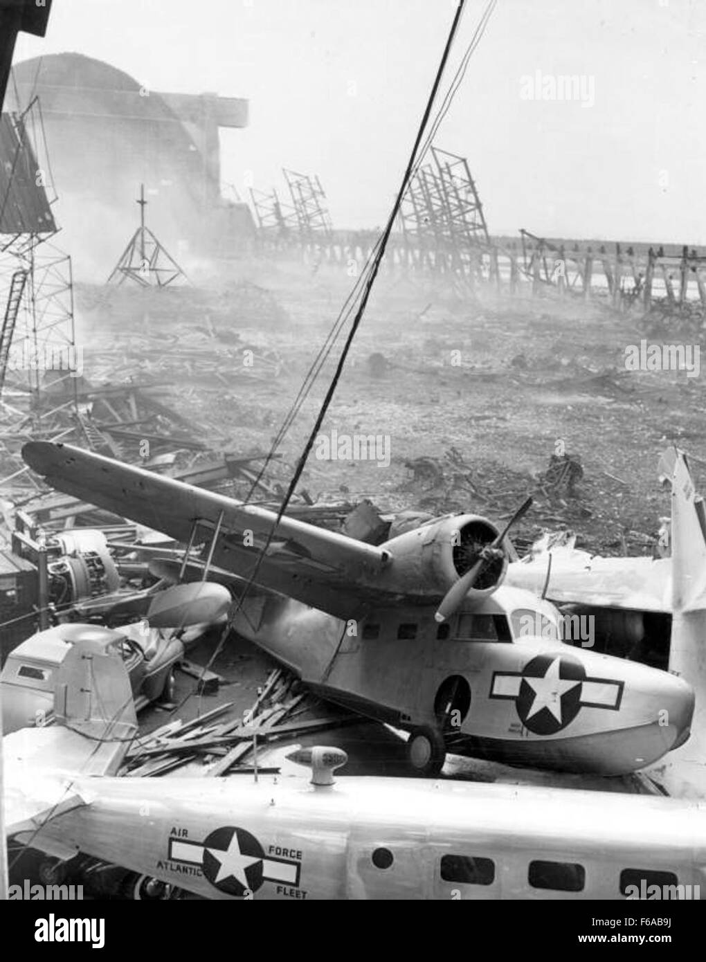 This image shows the Richmond Naval Air Station in Virginia during a ...