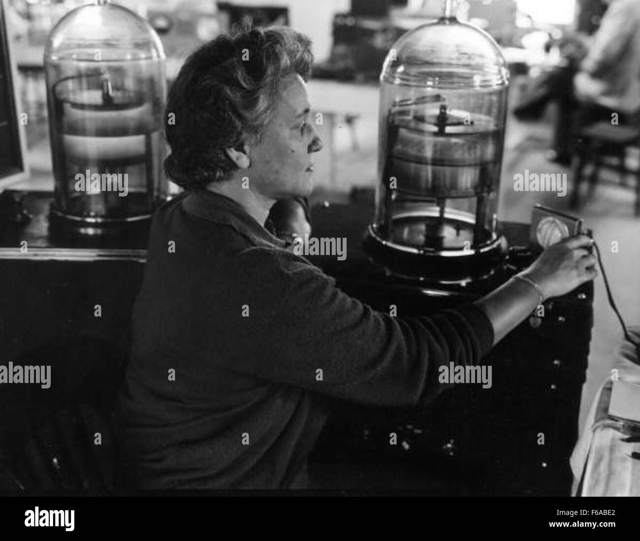 Photograph of an employee working at Rex Bassett Electronics in Fort ...