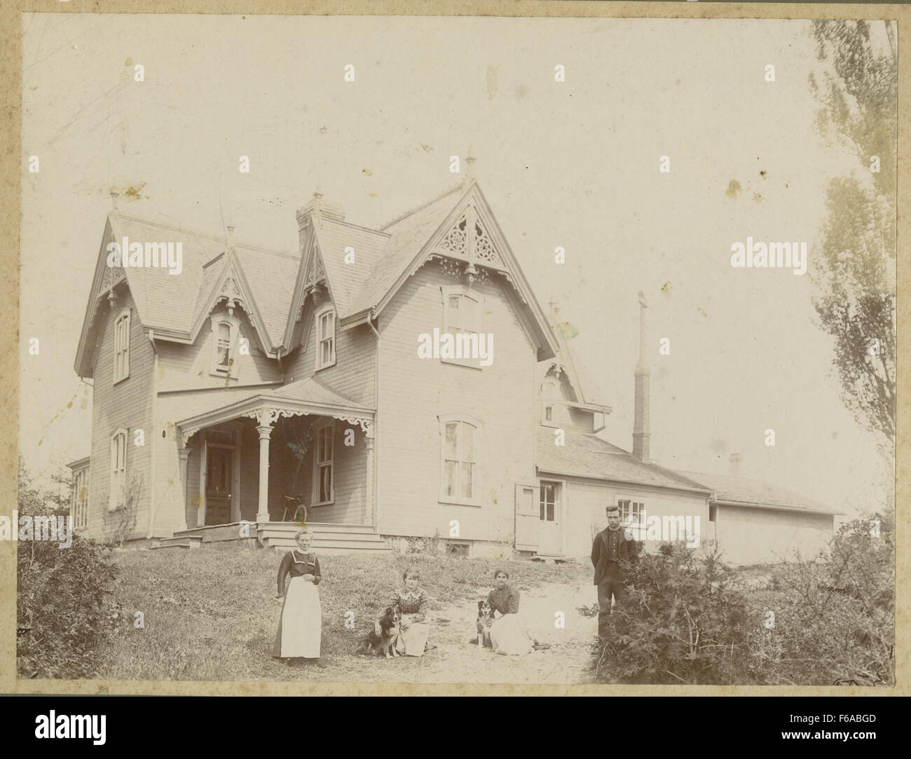 A photo of the Thompson family home in McKillop Township, depicting the ...