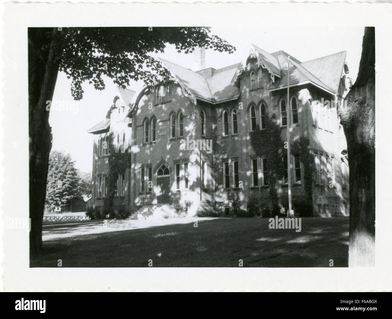 A snapshot of Wingham, Ontario, in the 1960s, capturing a small ...