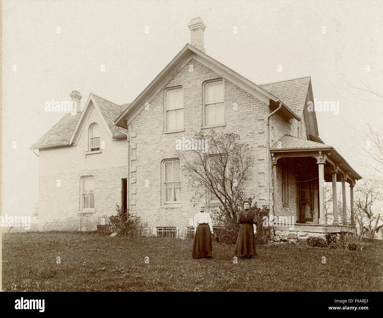 A photograph from around 1900 showing James Jackson's farm, capturing a ...