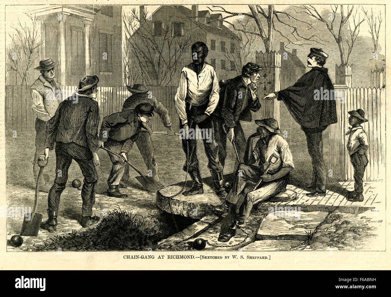 Inmate chain gang at work hi-res stock photography and images - Alamy