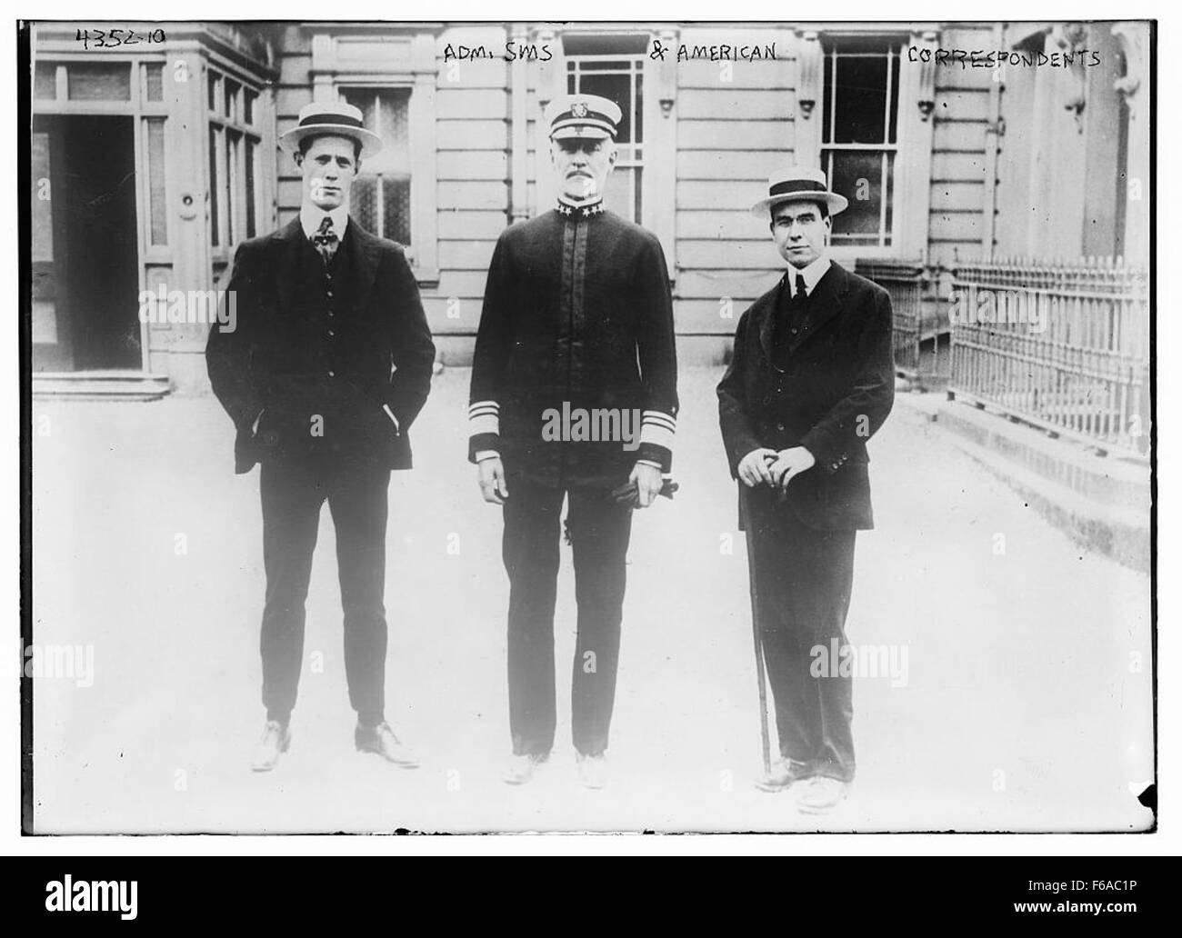 Admiral Sims, a prominent naval officer, is seen with American ...
