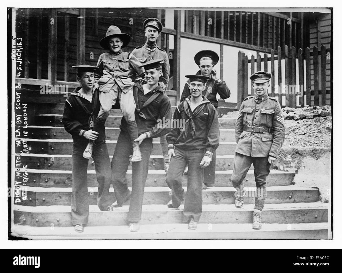 A historical photograph of Digby Morton, a Philadelphia Boy Scout, with ...