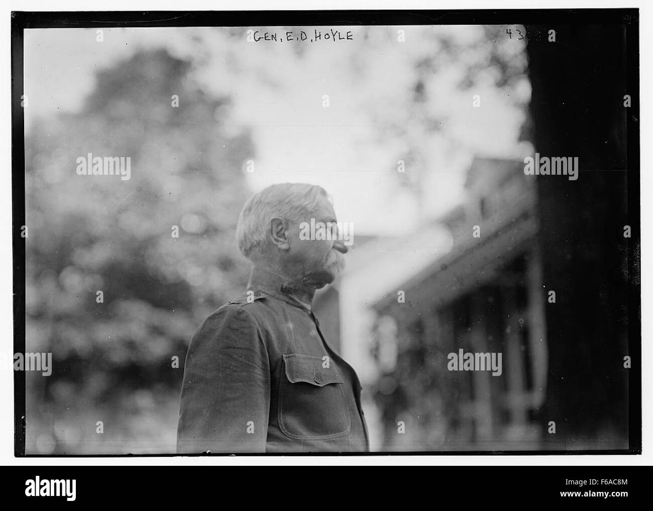 General Edward D. Hoyle, an American military leader, pictured during ...