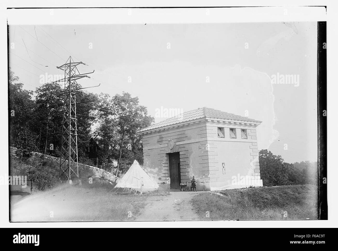 This image depicts the guarding gate chamber of an aqueduct, a critical ...