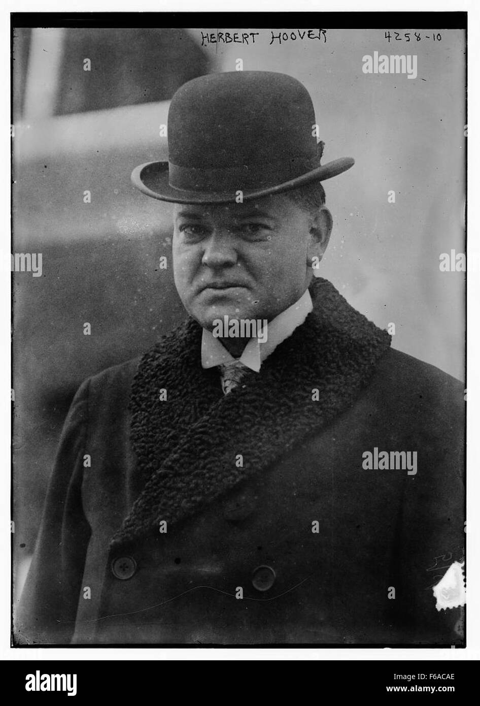 A portrait of Herbert Hoover, the 31st President of the United States ...