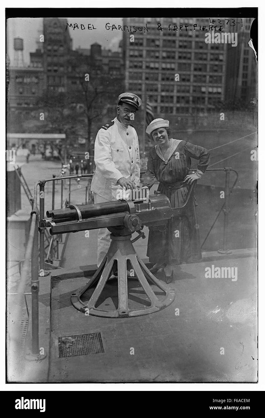 A photograph of Mabel Garrison and Captain Pierce, likely associated ...