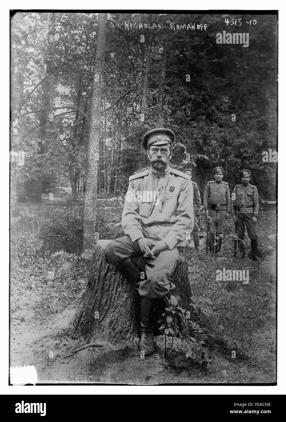 A portrait of Nicholas Romanoff, a member of the Romanov family, the ...