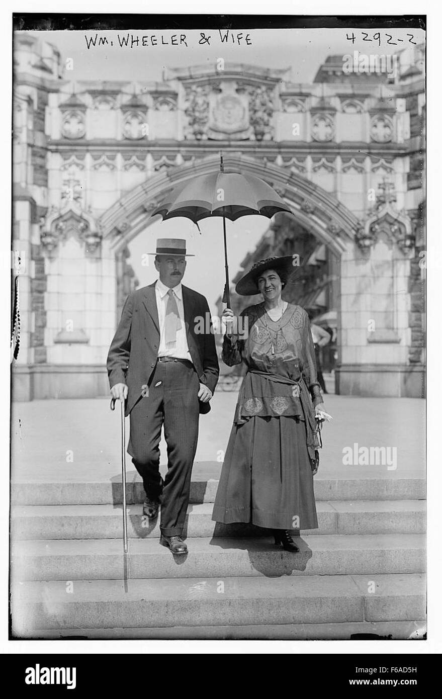 A photograph or historical record of William Wheeler and his wife. Further details of their ...